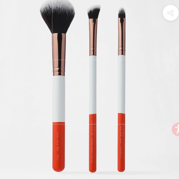 Luxie | Makeup | Luxie Pautips Por La Noche 3 Brush Set Orange White ...